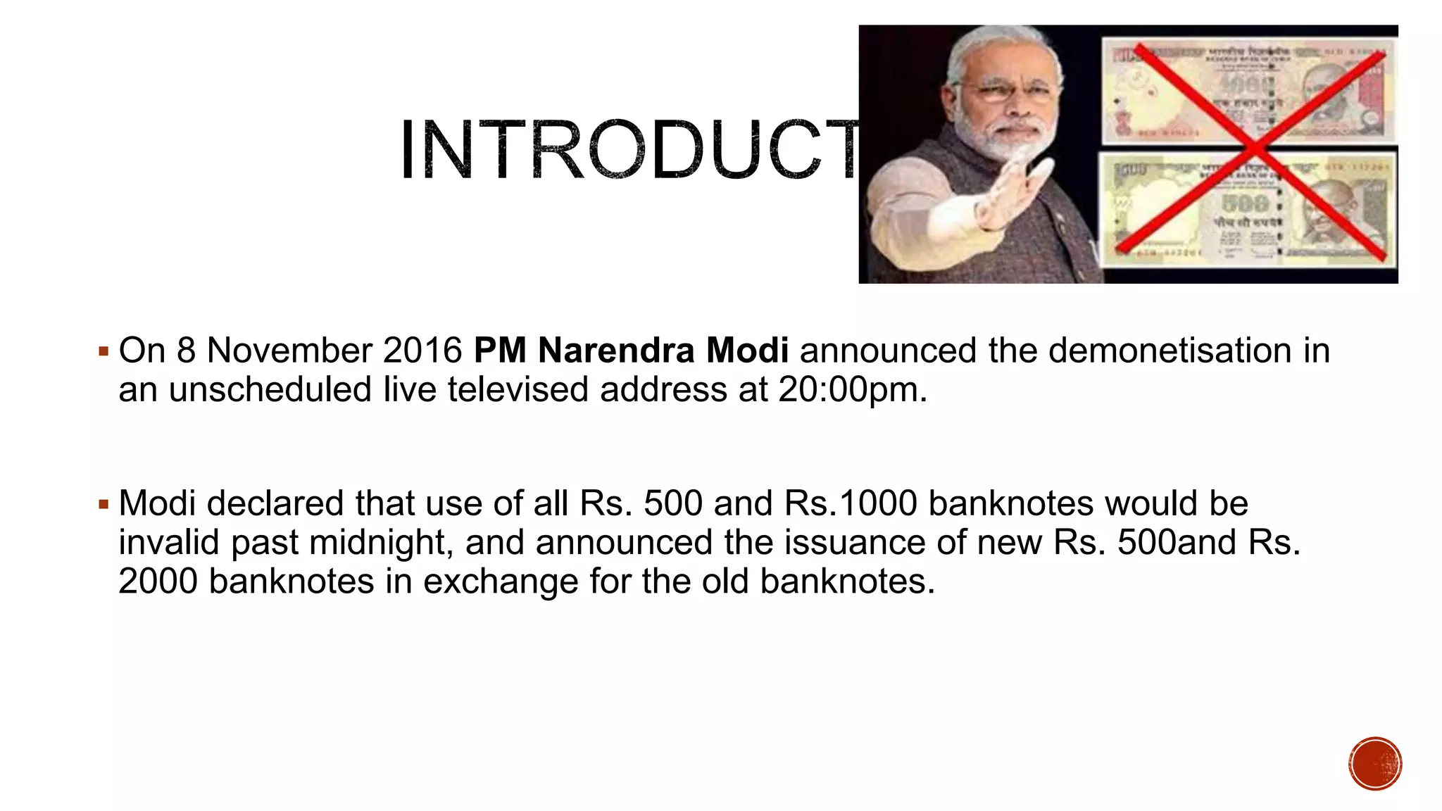 Demonetization in INDIA | PPTX