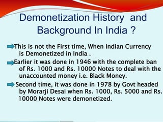 Demonetisation | PPT