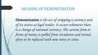 Demonetisation | PPT