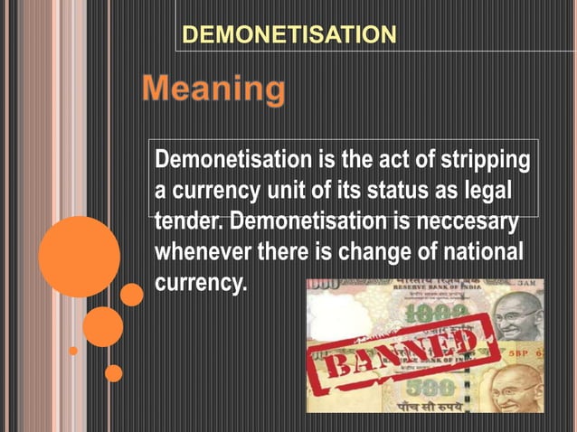 Demonetisation | PPT