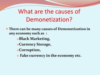 Demonetisation | PPTX