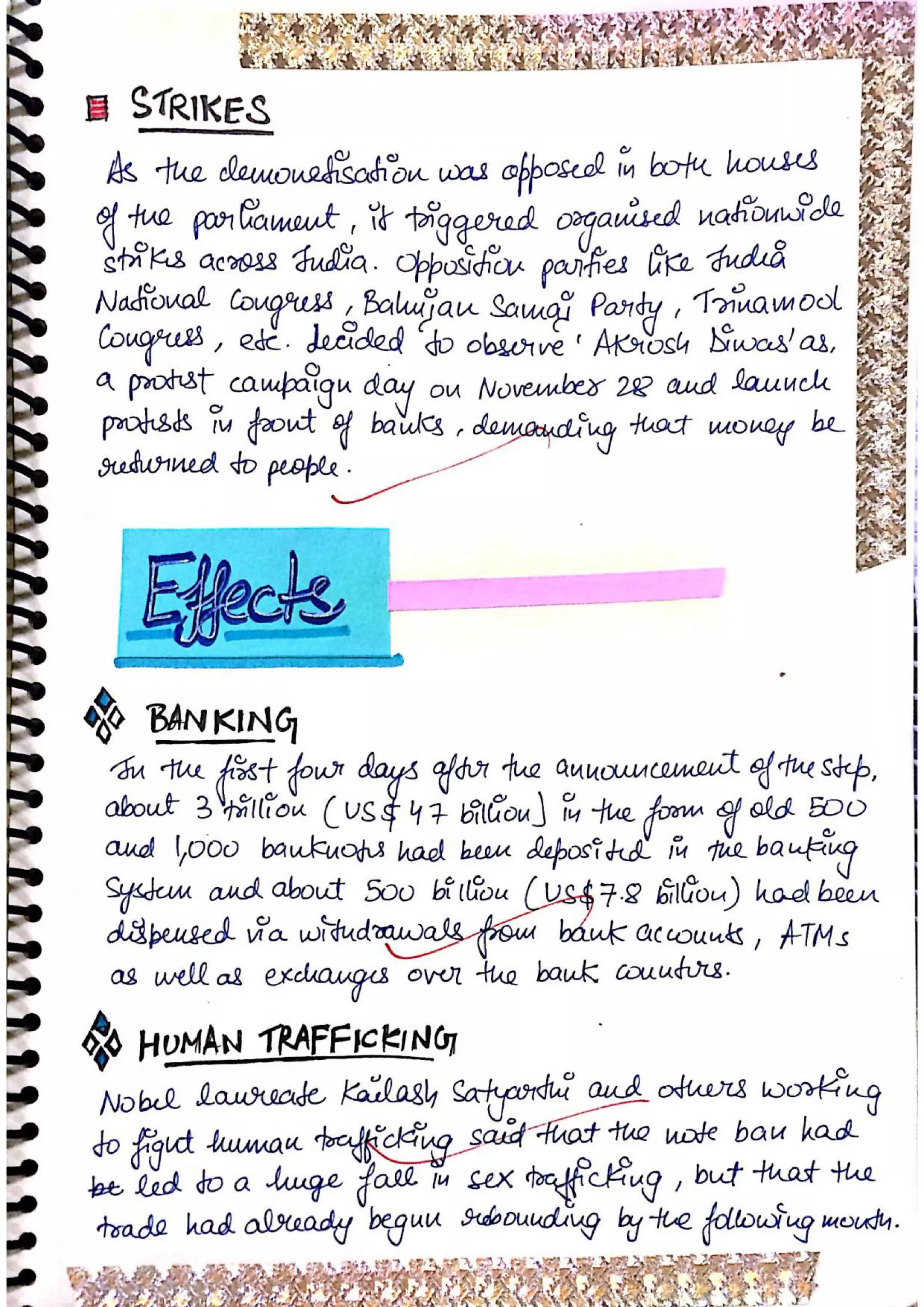 Demonetisation - 1 Economics Project Class 12 CBSE | PDF