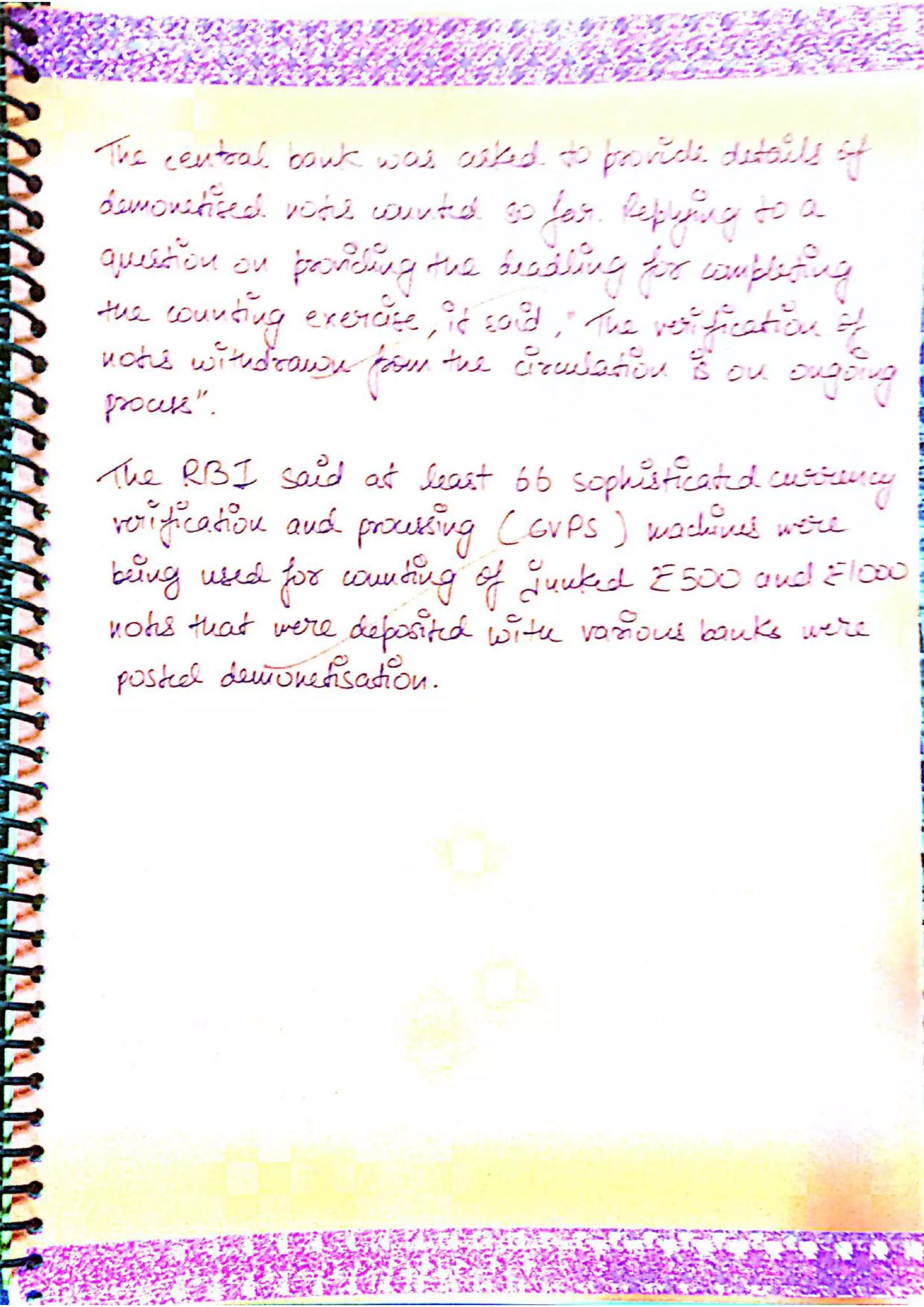 Demonetisation - 1 Economics Project Class 12 CBSE | PDF