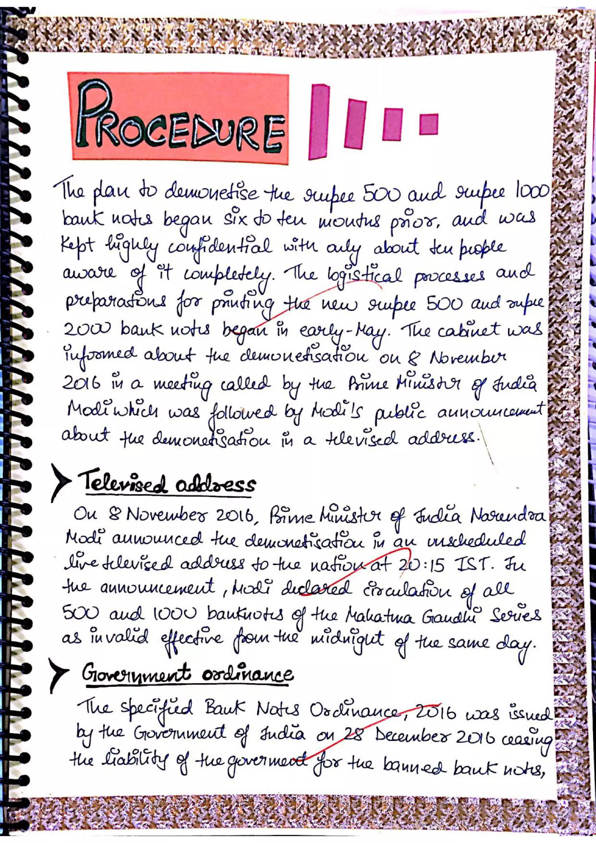 Demonetisation - 1 Economics Project Class 12 CBSE | PDF