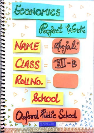 Demonetisation - 1 Economics Project Class 12 CBSE | PDF