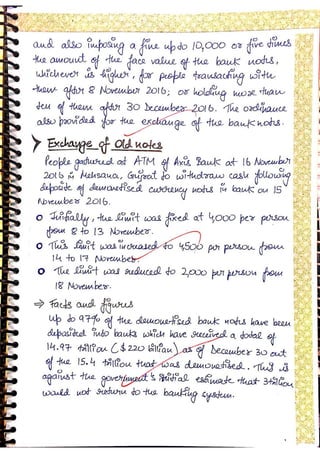 Demonetisation - 1 Economics Project Class 12 CBSE | PDF