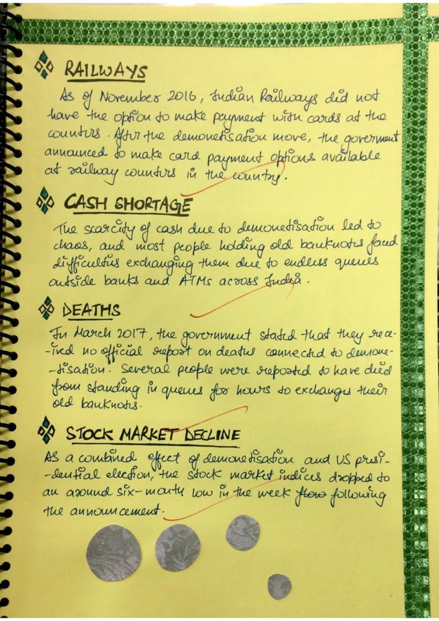 Demonetisation - 1 Economics Project Class 12 CBSE | PDF