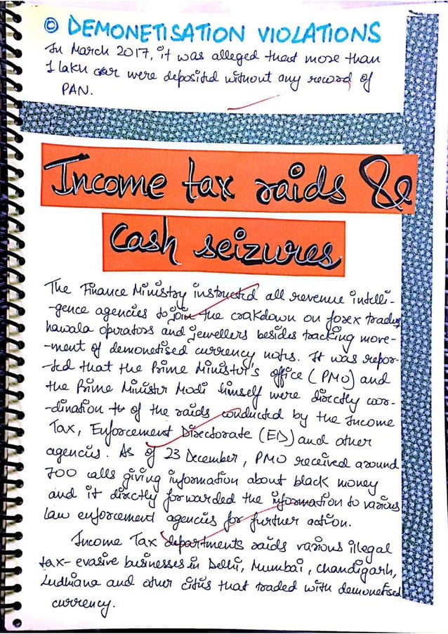 Demonetisation - 1 Economics Project Class 12 CBSE | PDF