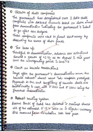 Demonetisation - 1 Economics Project Class 12 CBSE | PDF