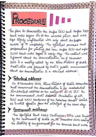 Demonetisation - 1 Economics Project Class 12 CBSE | PDF