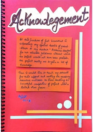 Economics Project Cover Page