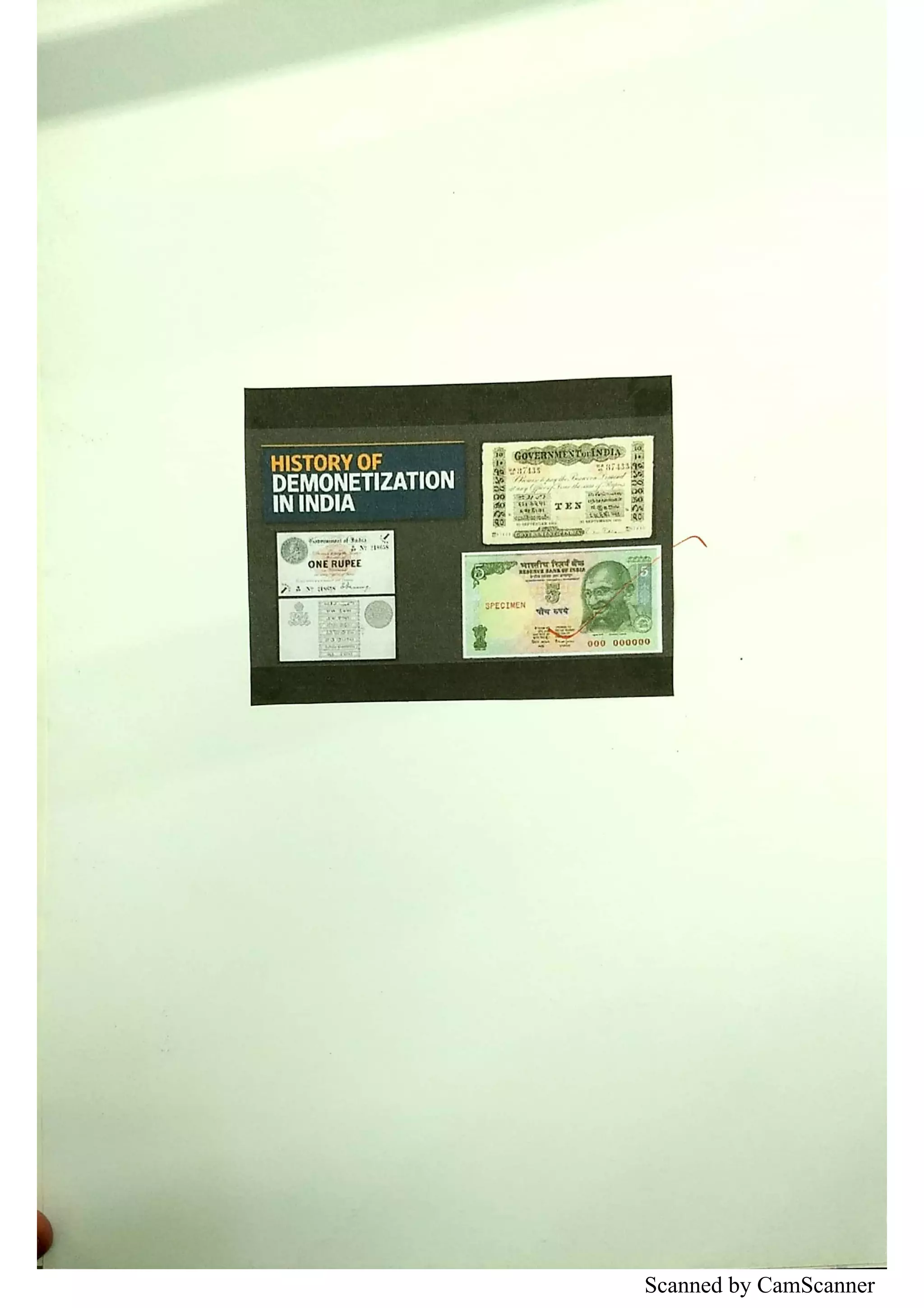 Demonetisation Economics Project Class 12 CBSE | PDF