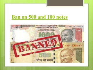 Demonetisation of indian currency | PPTX