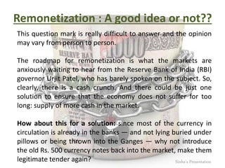 Demonetization | PPTX