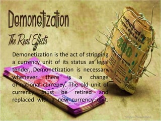 Demonetization | PPTX