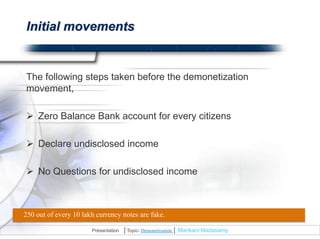 Demonetization | PPT