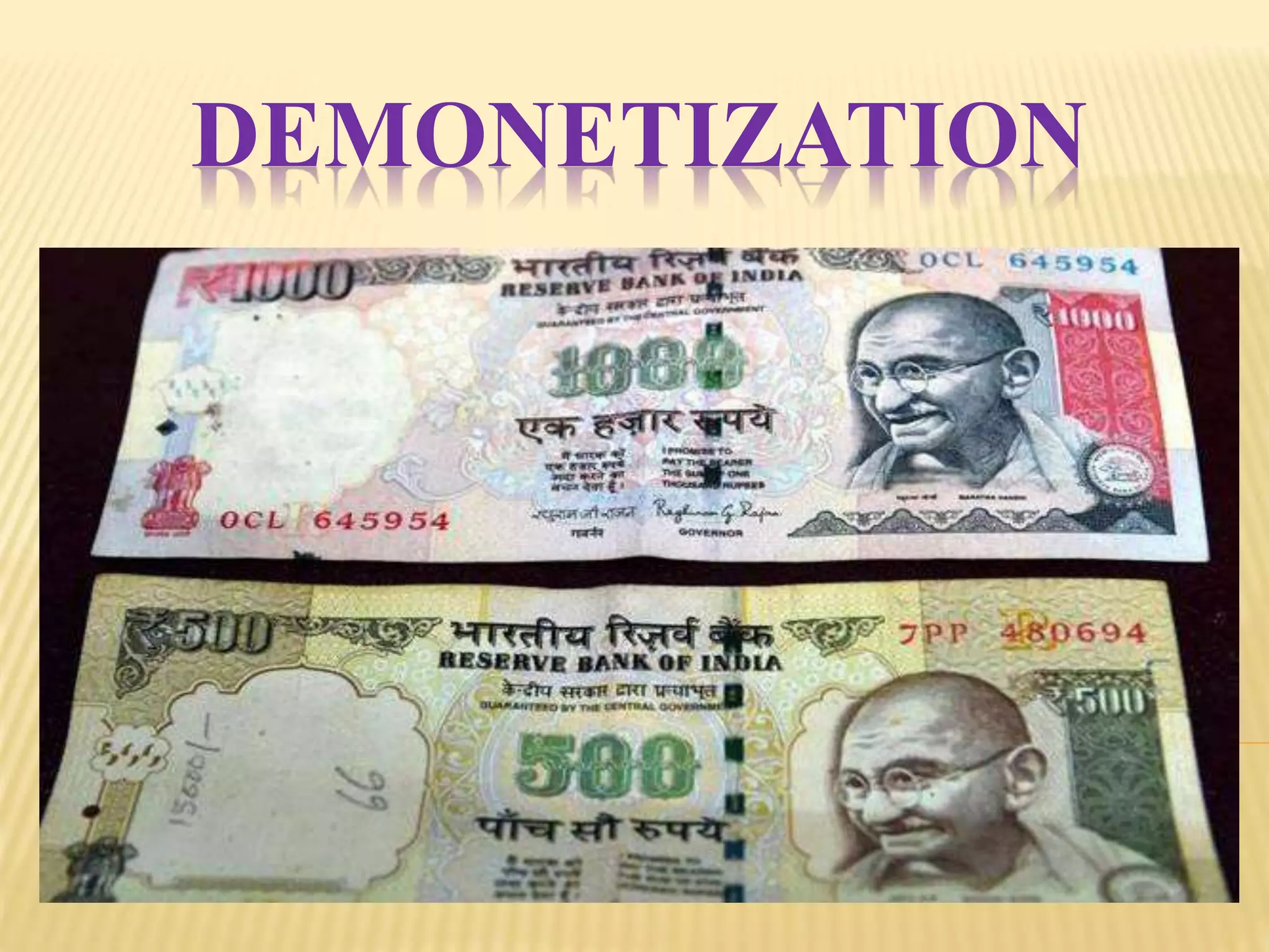 Demonetization | PPTX | Credit Cards | Personal Debt