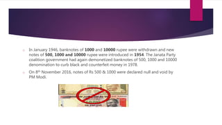 Demonetization: CRITICAL ANALYSIS | PPTX