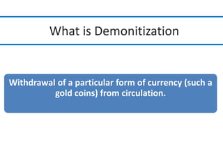 Demonetization In India | PPTX