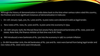 DEMONETIZATION IN INDIA. | PPT