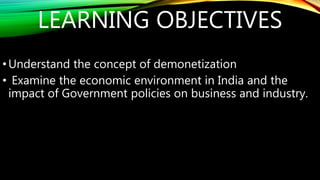 DEMONETIZATION IN INDIA. | PPT