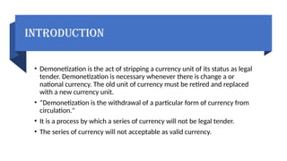 Demonetization | PPTX