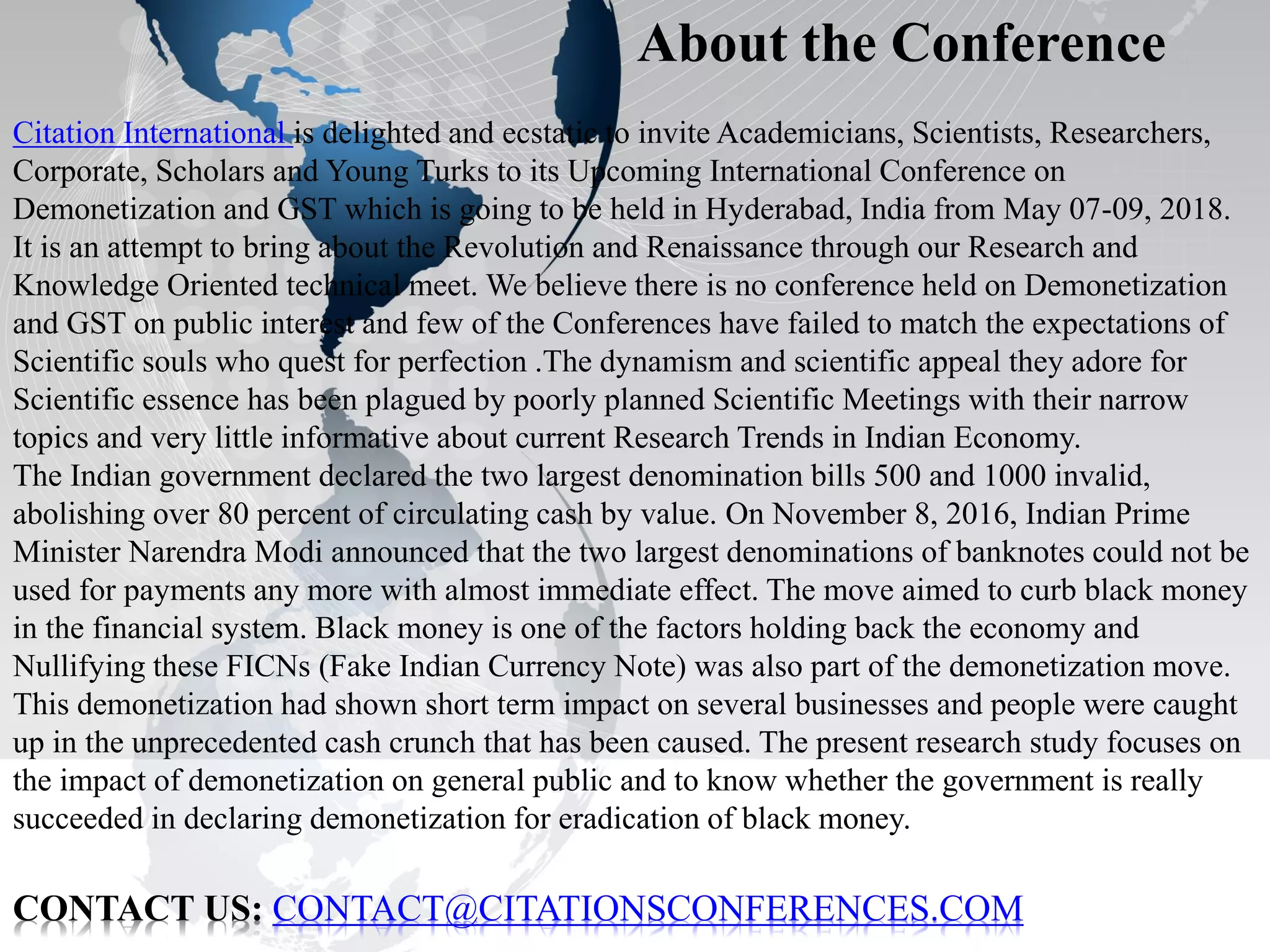 Demonetization | PPT