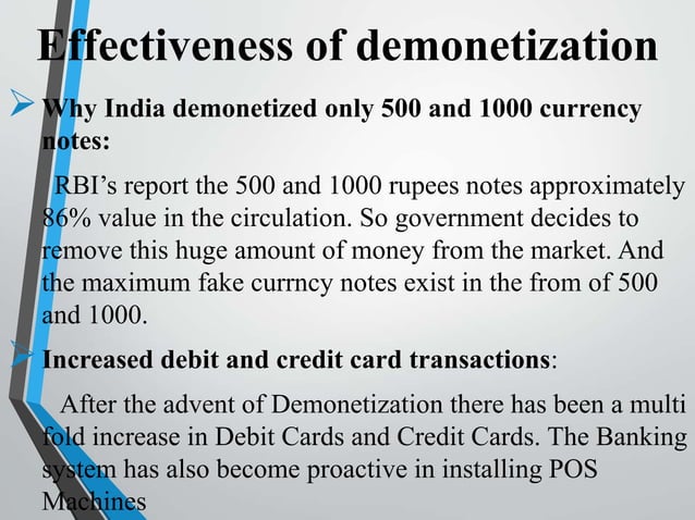 Presentation on Demonetization in India | PPTX