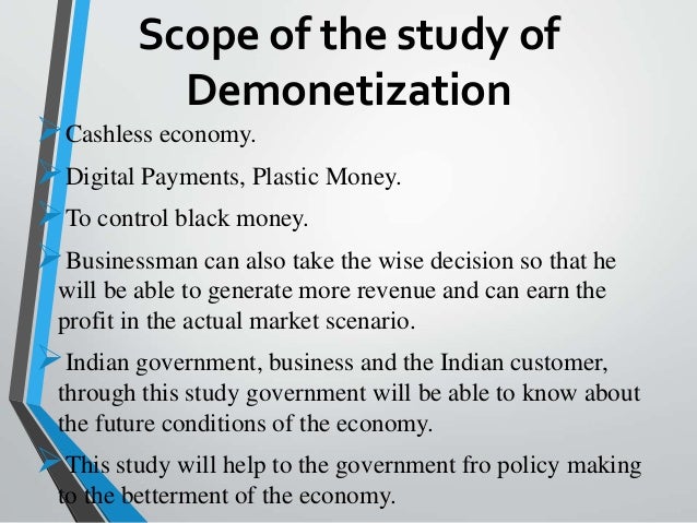 Presentation on Demonetization in India