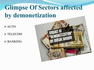 Demonetization and its effects | PPT