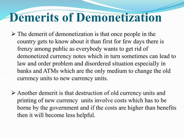 Demonetization and its effects | PPTX