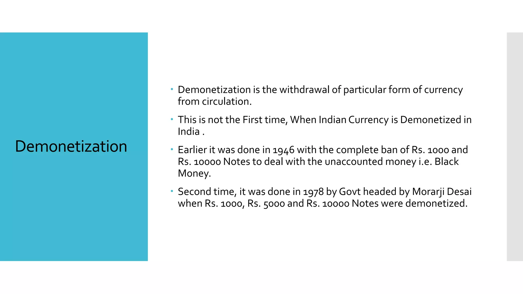 Demonetization and its impact on banking sector | PPTX