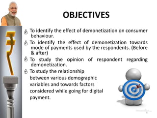THE INFLUENCE OF DEMONETIZATION ON CONSUMER BEHAVIOR” | PPTX