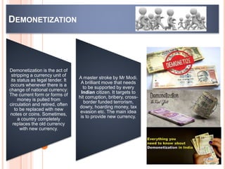 Demonetization in India | PPT