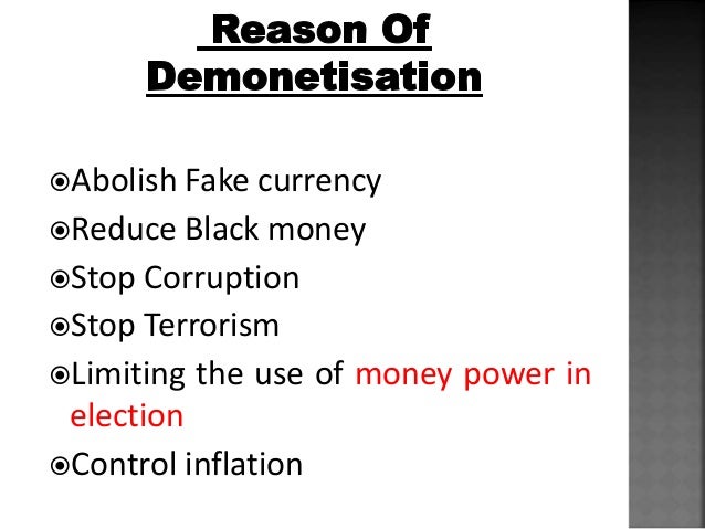 demonitization