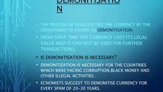 Demonitisation | PPTX
