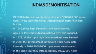 Demonitisation | PPTX