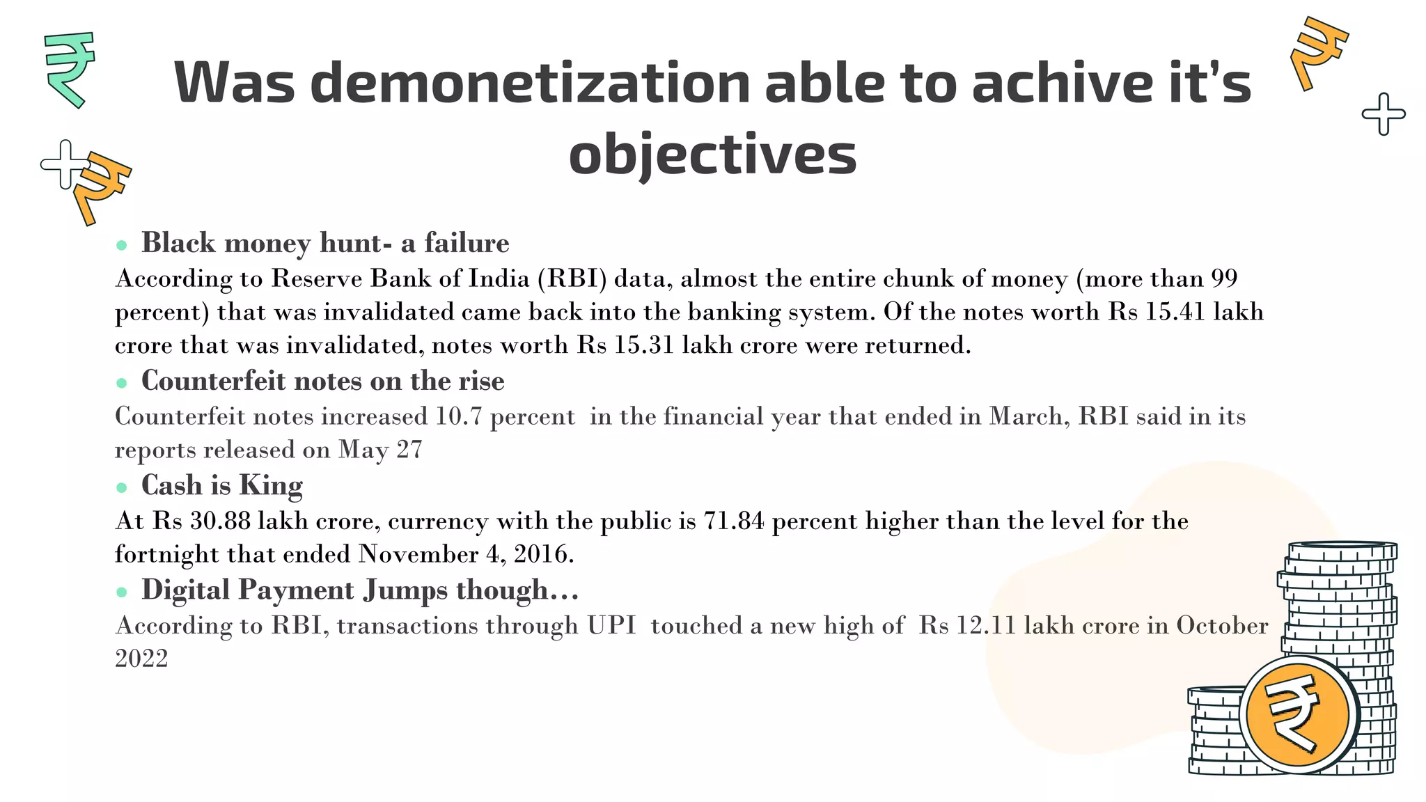 Demonitisation...pptx | Currencies | Economy