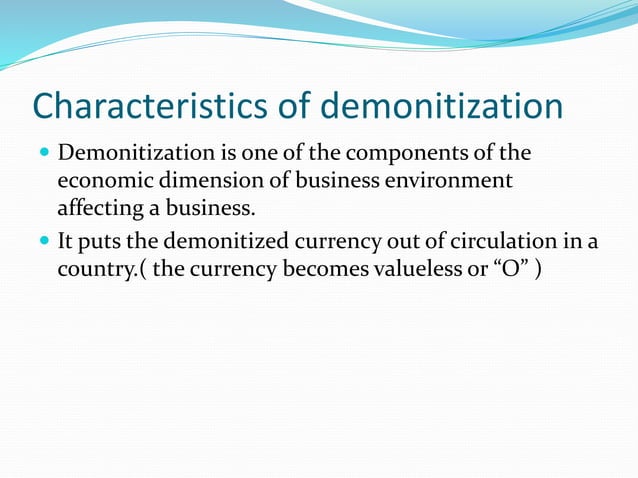 Demonitization | PPT