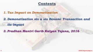 Demonitization and its tax impacts | PPT