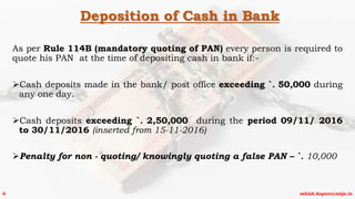 Demonitization and its tax impacts | PPTX