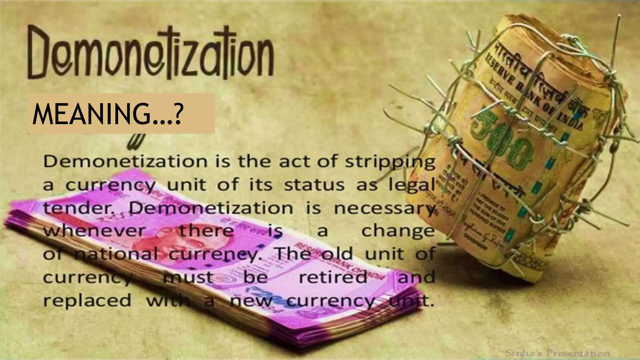 Demonetization in India | PPTX