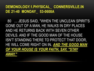 Demonology spiritual realm | PPTX