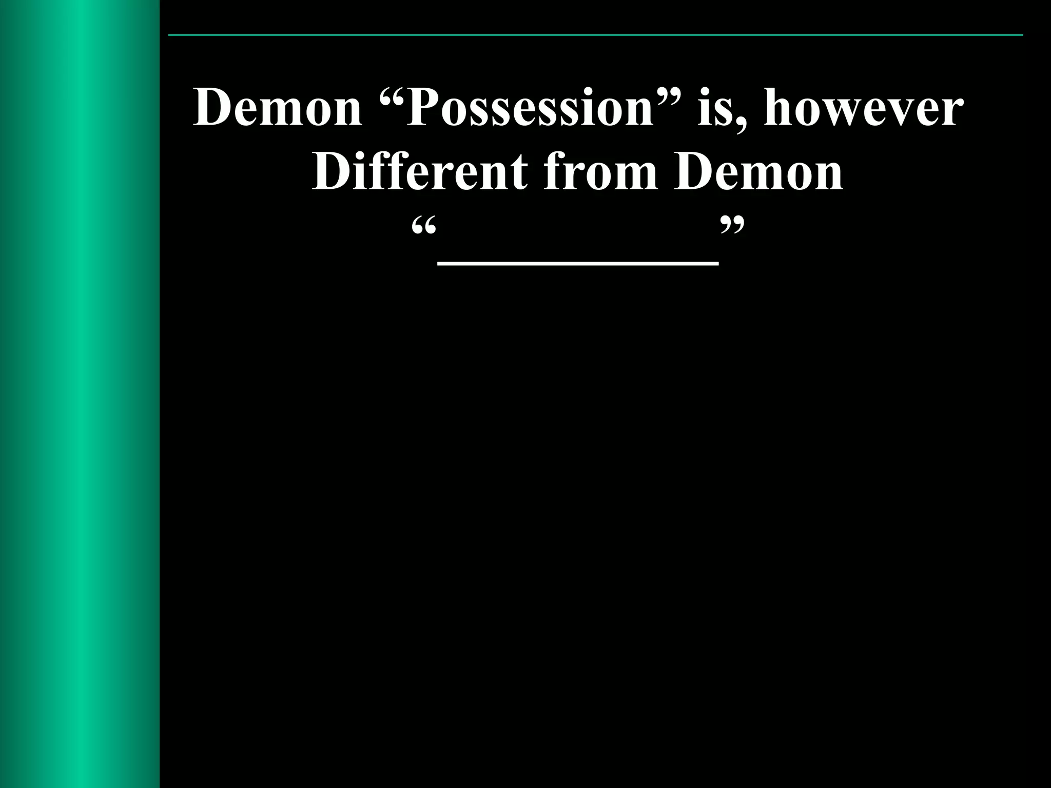 Demon Possession? | PDF