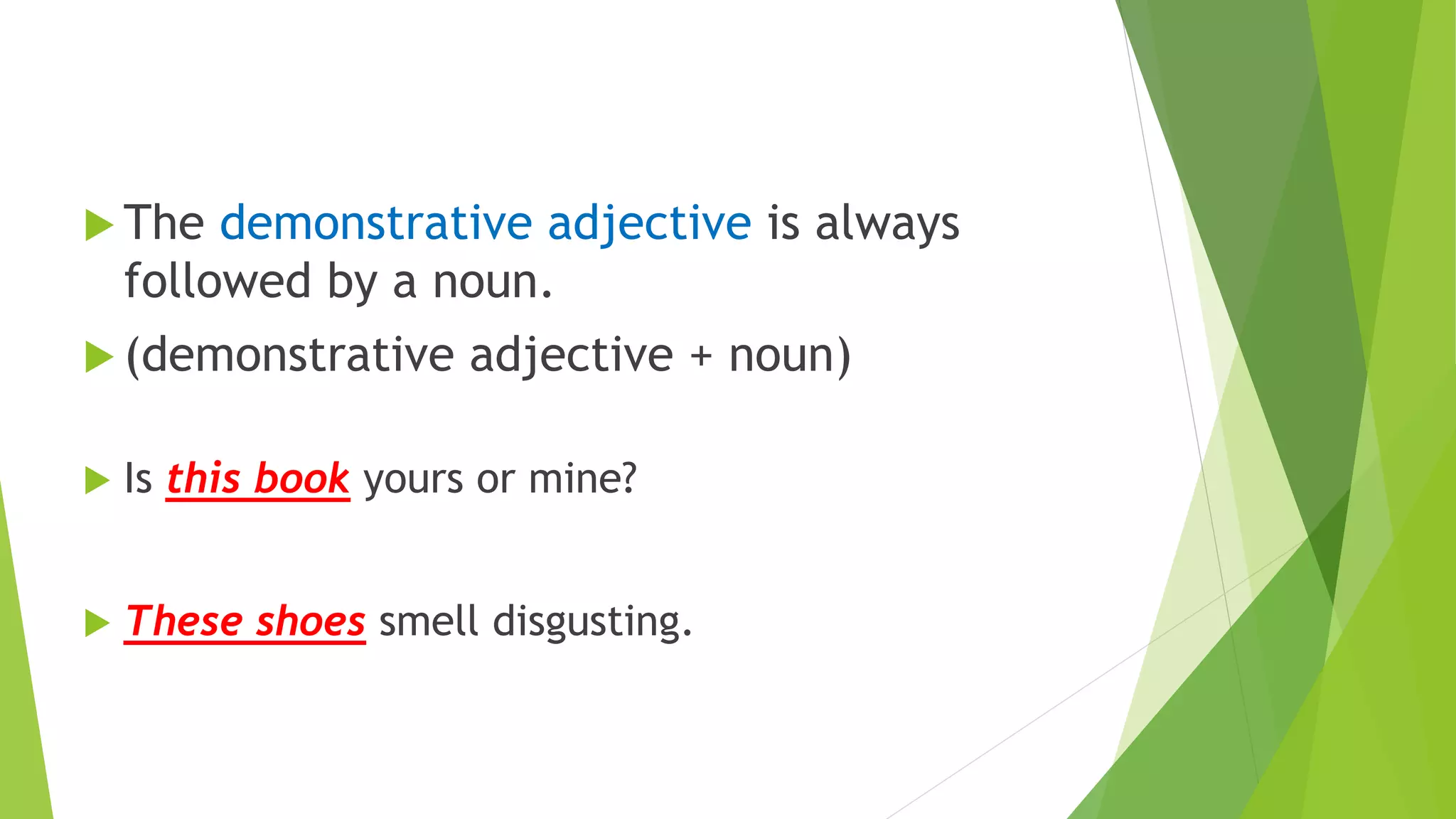 Demonstative distributive and reflexive pronouns | PPTX