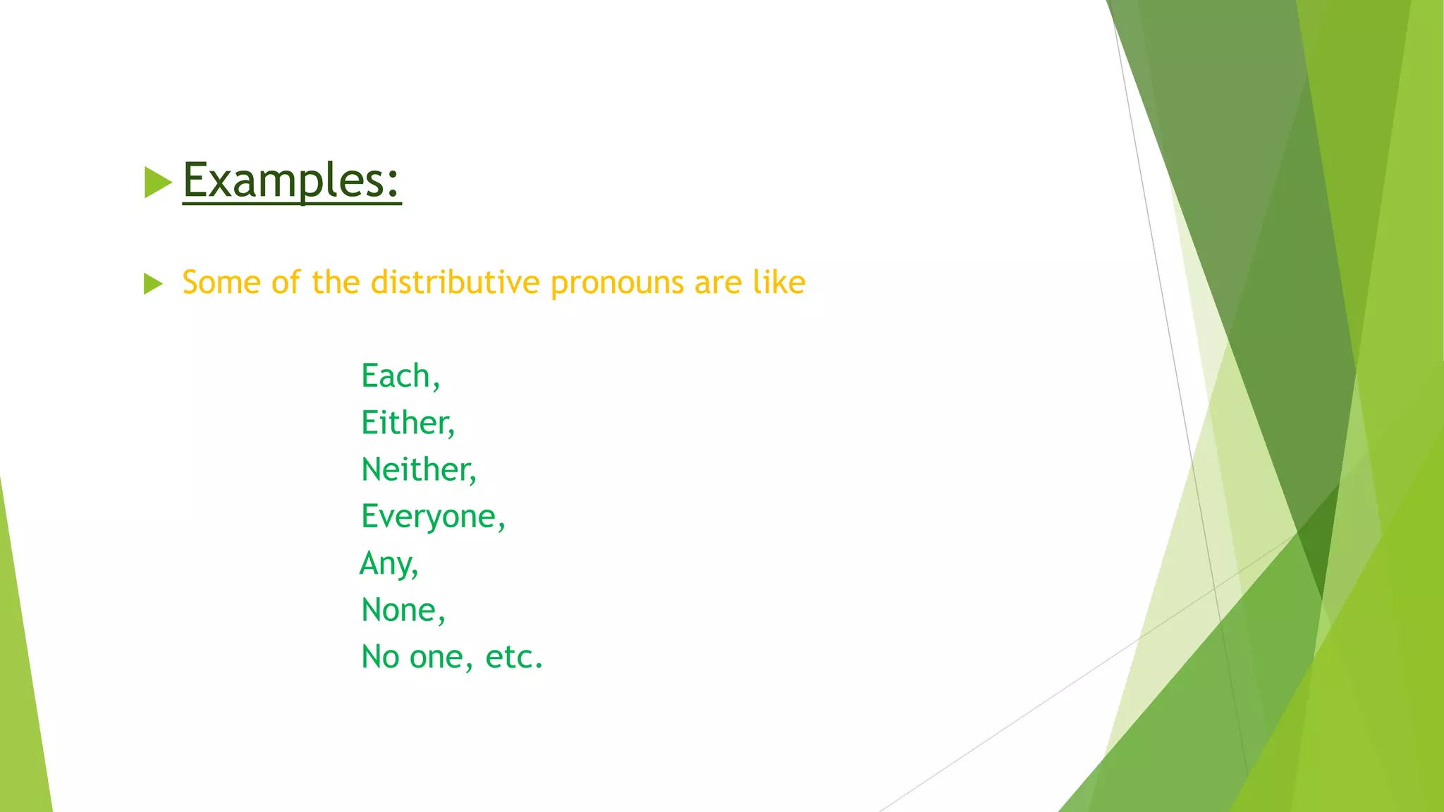 Demonstative distributive and reflexive pronouns | PPTX