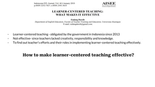 Demonstrate an Understanding of Learner Centered Principles.pptx