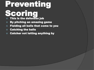 Demonstrate infield and outfield tactical movements | PPT