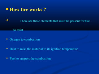 Demonstrate types of fire extinguishers | PPT
