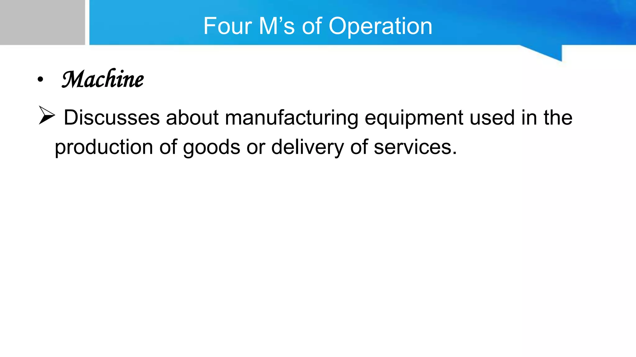 Demonstrate Understanding of the 4Ms of Operations.pptx